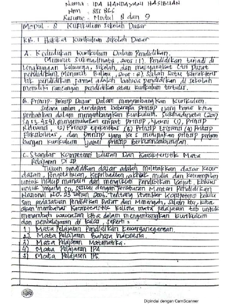 Resume Modul 8 Dan 9 | PDF