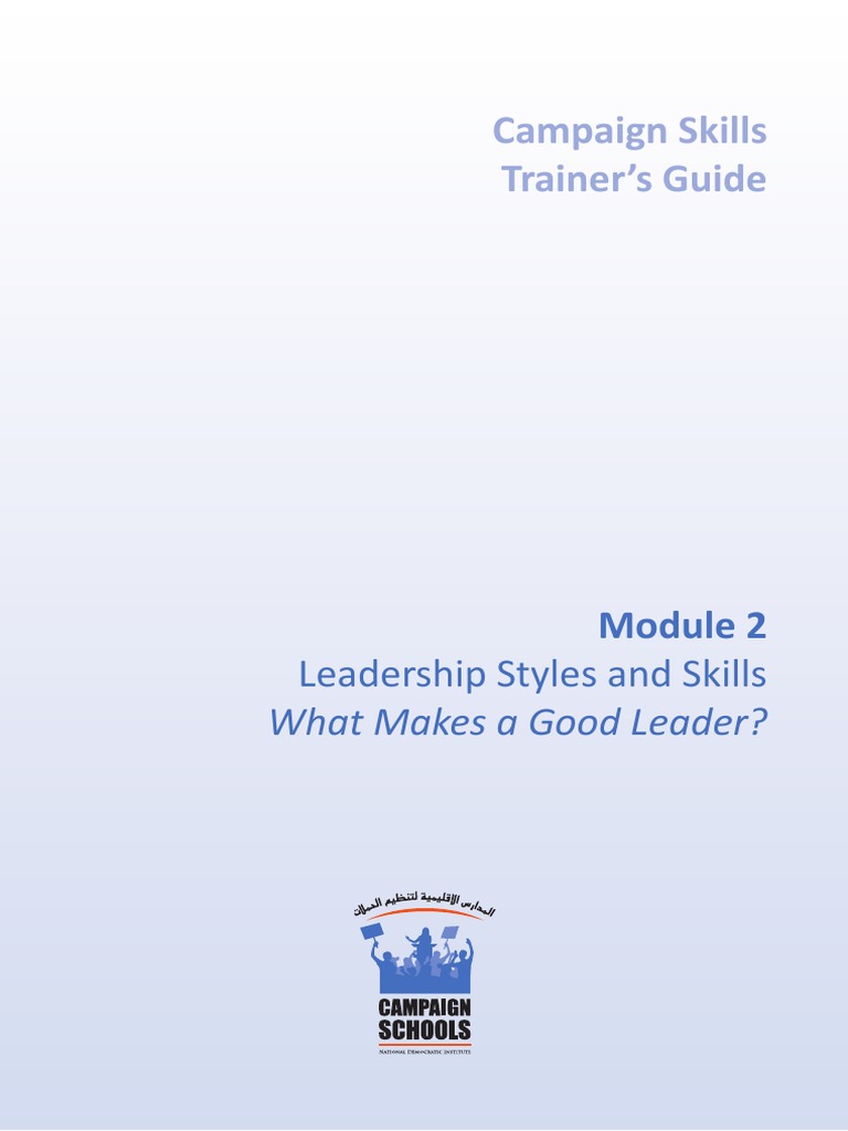 Module 2 - Leadership Styles and Skills | PDF | Leadership ...