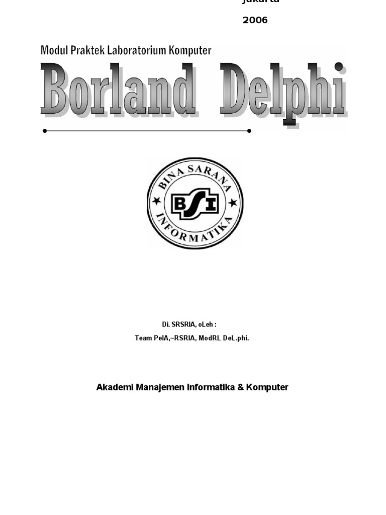 Modul Delphi 7 Pdf