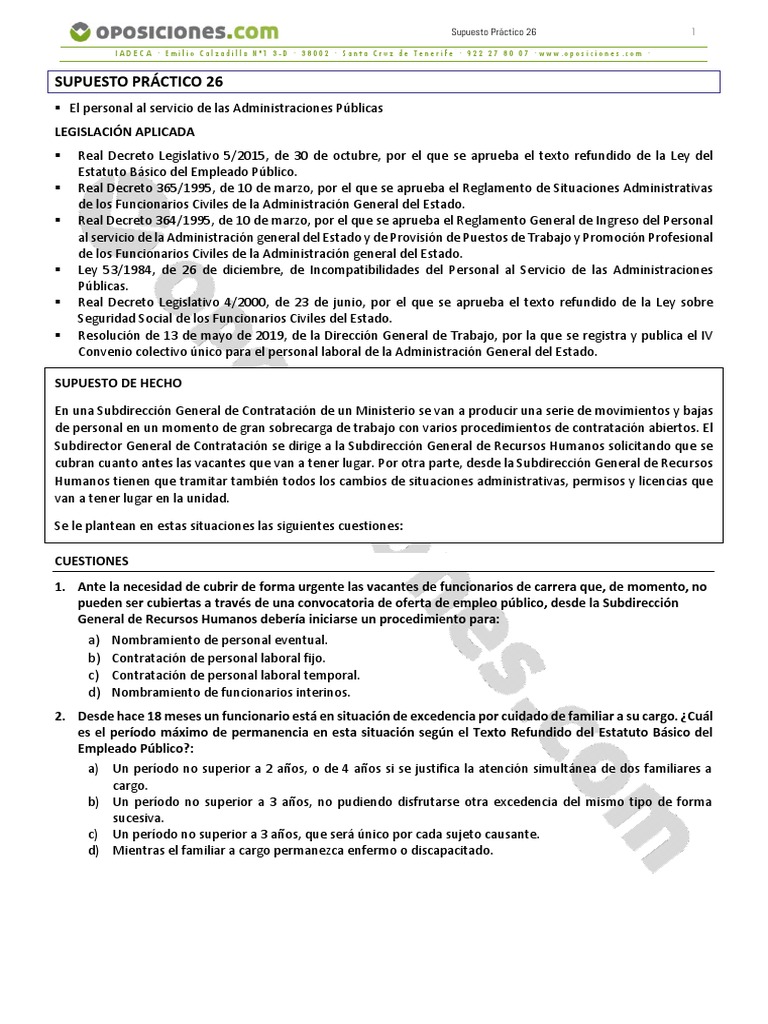 Supuestos Administrativo Libro 2 Ejemplo Descargar Gratis Pdf