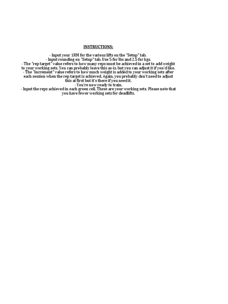 Greyskull Linear Progression Program - 6 Week (2020 v2.1) | PDF ...