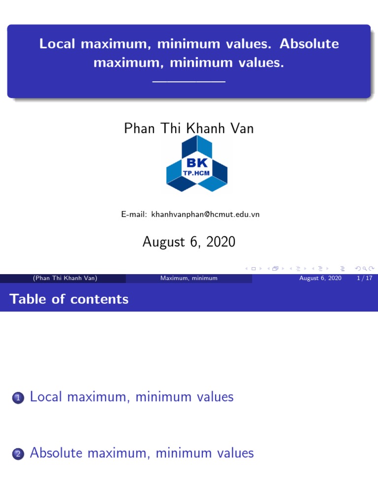 Lecture 3 Maximum, Minimum | PDF | Maxima And Minima | Analysis Lecture 3 Maximum, Minimum | PDF | Maxima And Minima | Analysis