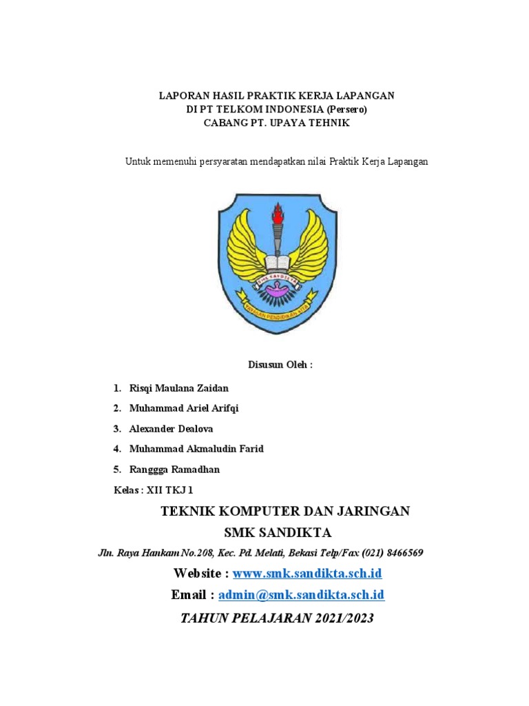 Laporan PKL Xii TKJ 1 Rrfaa | PDF