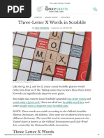 Scrabble Word List PDF | PDF