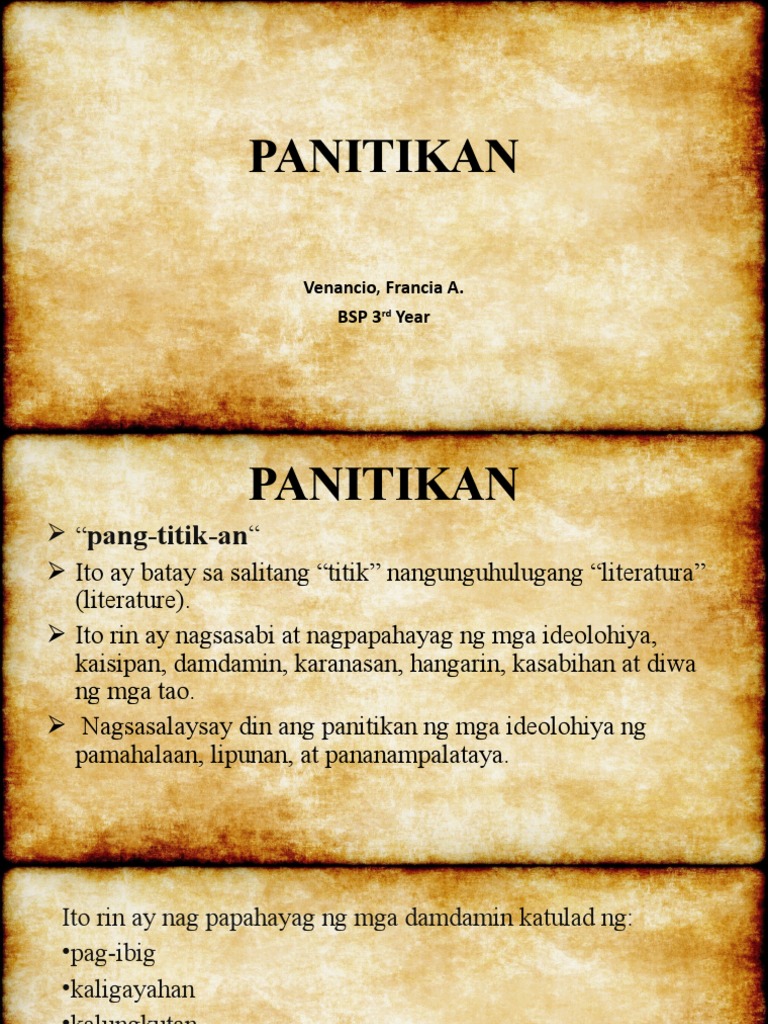 Panitikan Report | PDF