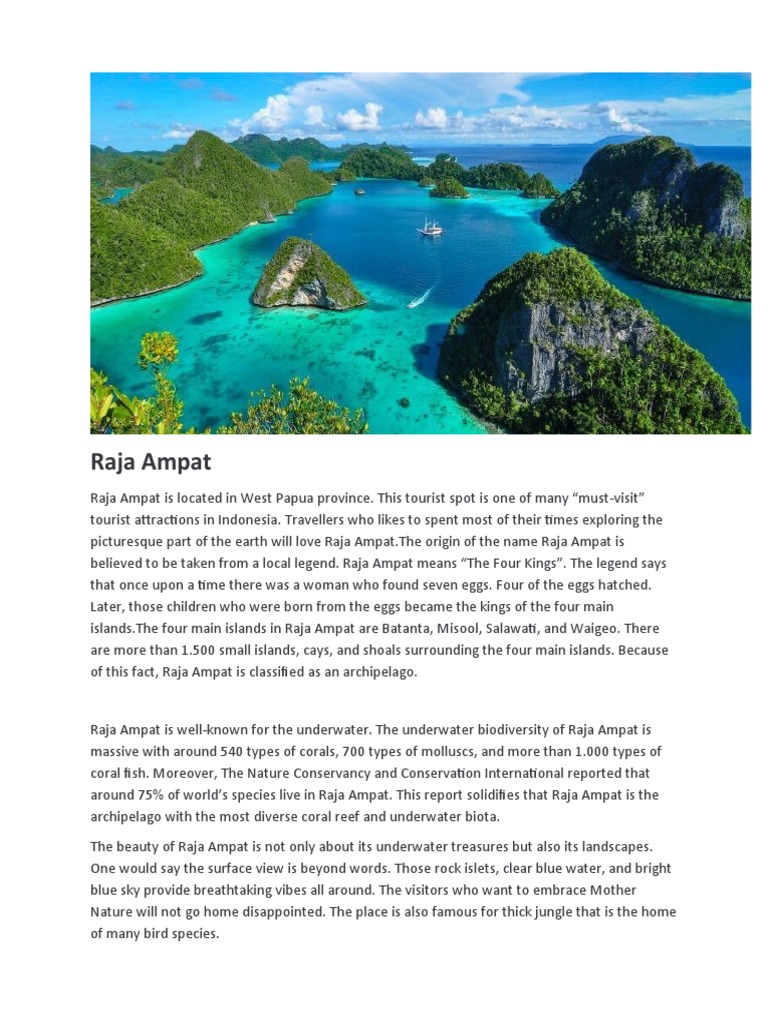 Text Example - Raja Ampat | PDF