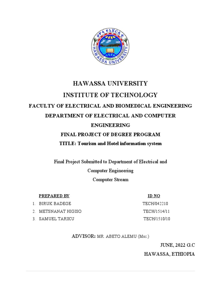 Tourism and Hotel Information System | PDF | Computing | Software Engineering