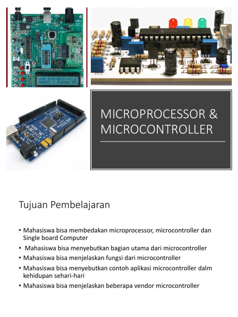 02 Microprocessor Dan Microcontroller Pdf Microcontroller Central Processing Unit