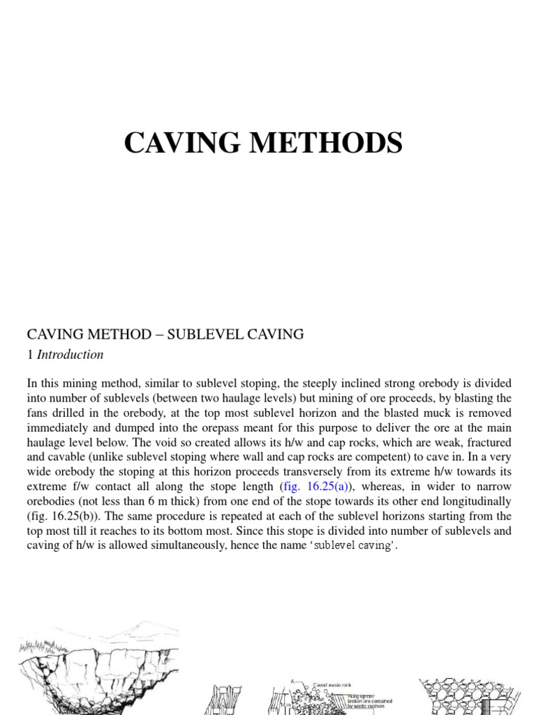 Caving Methods 2 | PDF