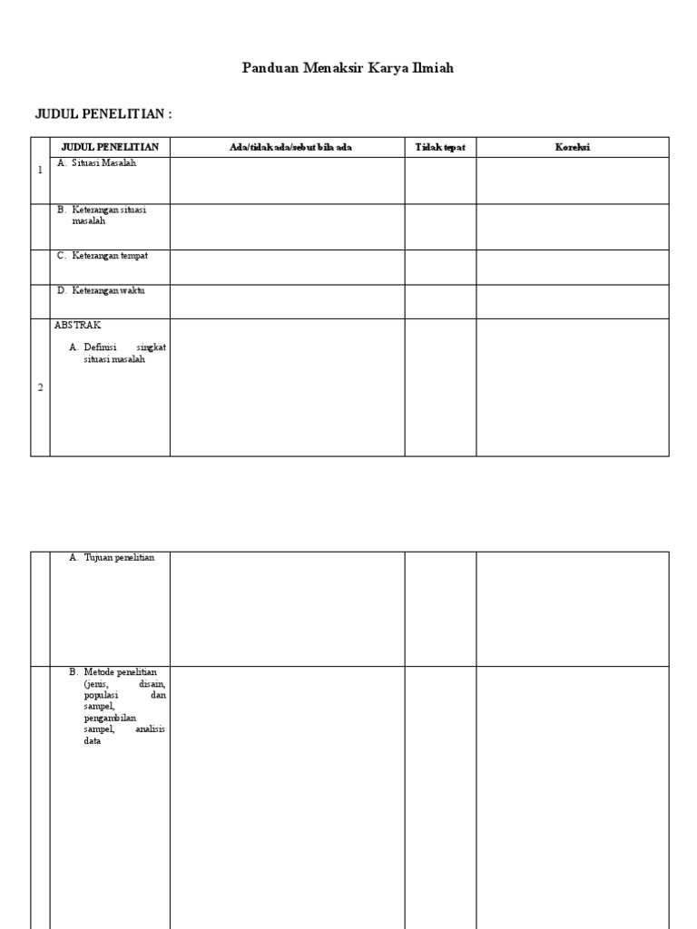 Form Telaah Artikel | PDF