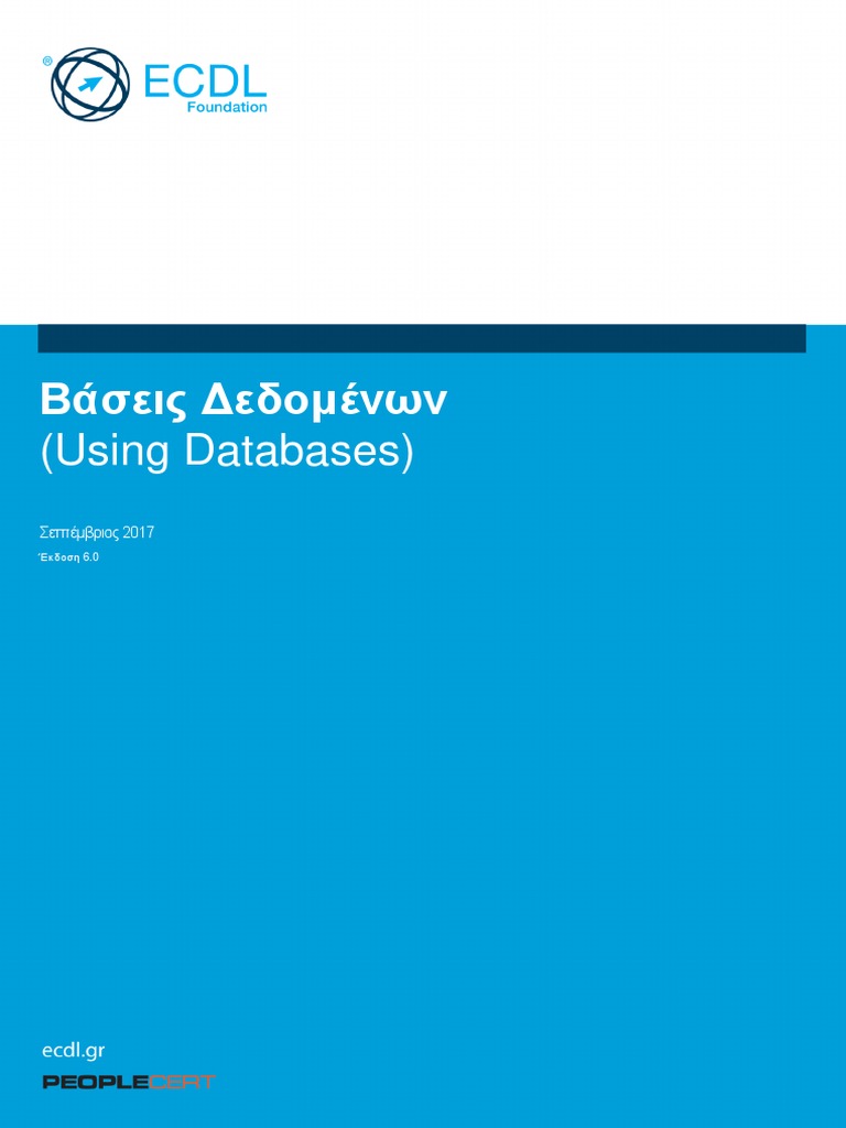 ECDL ICDL Using Databases Syllabus | PDF ECDL ICDL Using Databases Syllabus | PDF