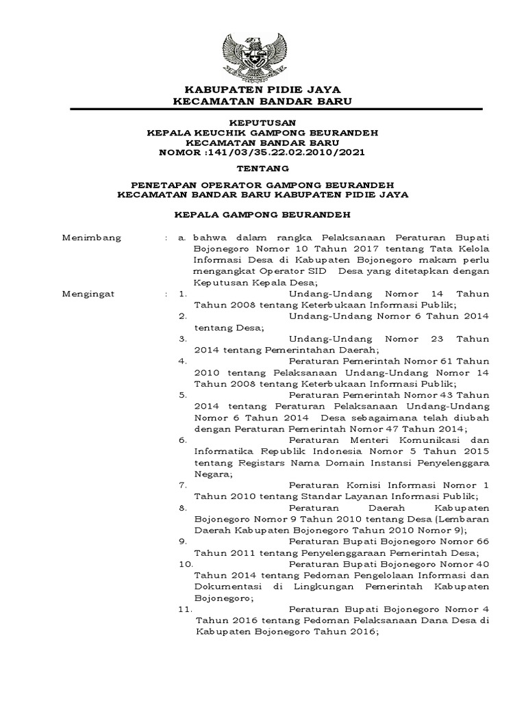 SK Operator SID 2021 | PDF