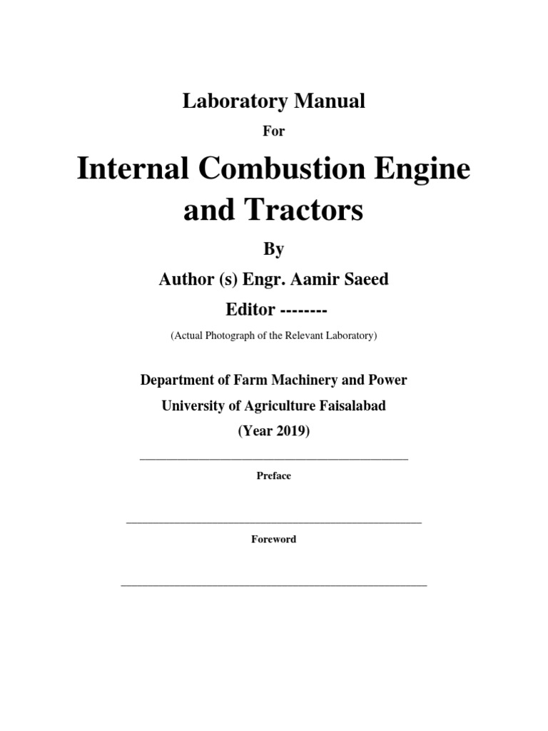 FMP-410 I.C. Engine and Tractors Manual (2019) | PDF FMP-410 I.C. Engine and Tractors Manual (2019) | PDF