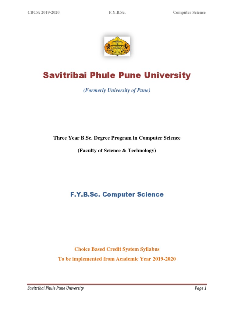 FY BSC Computer Science Syllabus | PDF | Pointer (Computer Programming ...