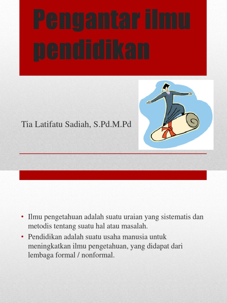 Pengantar Ilmu Pendidikan | PDF
