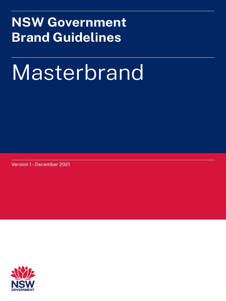 NSW Gov Masterbrand Guidelines | PDF | Logos | Brand