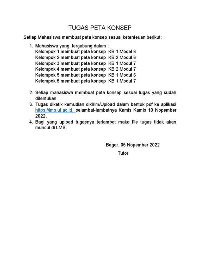 Tugas Peta Konsep | PDF