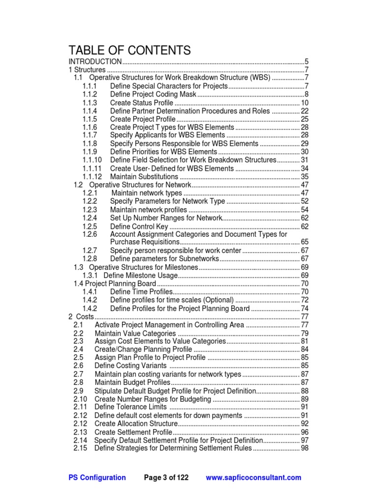 SAP PS Configuration | PDF | Parameter (Computer Programming) | Computing