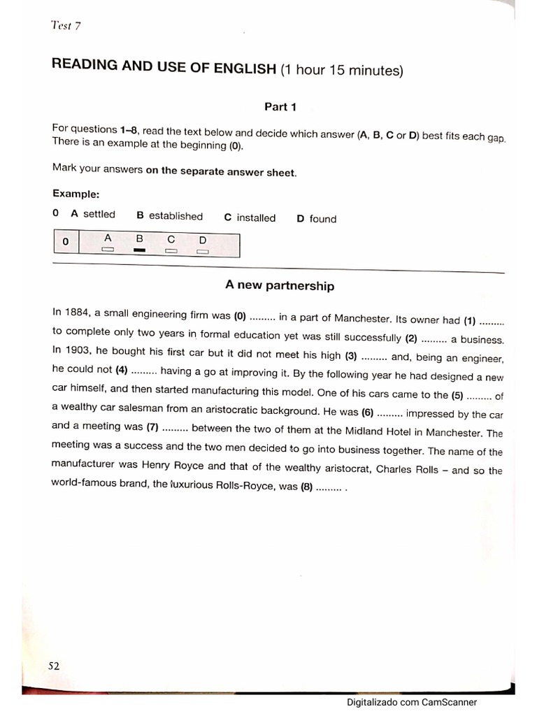 Fce Book 2 Test 7 | PDF