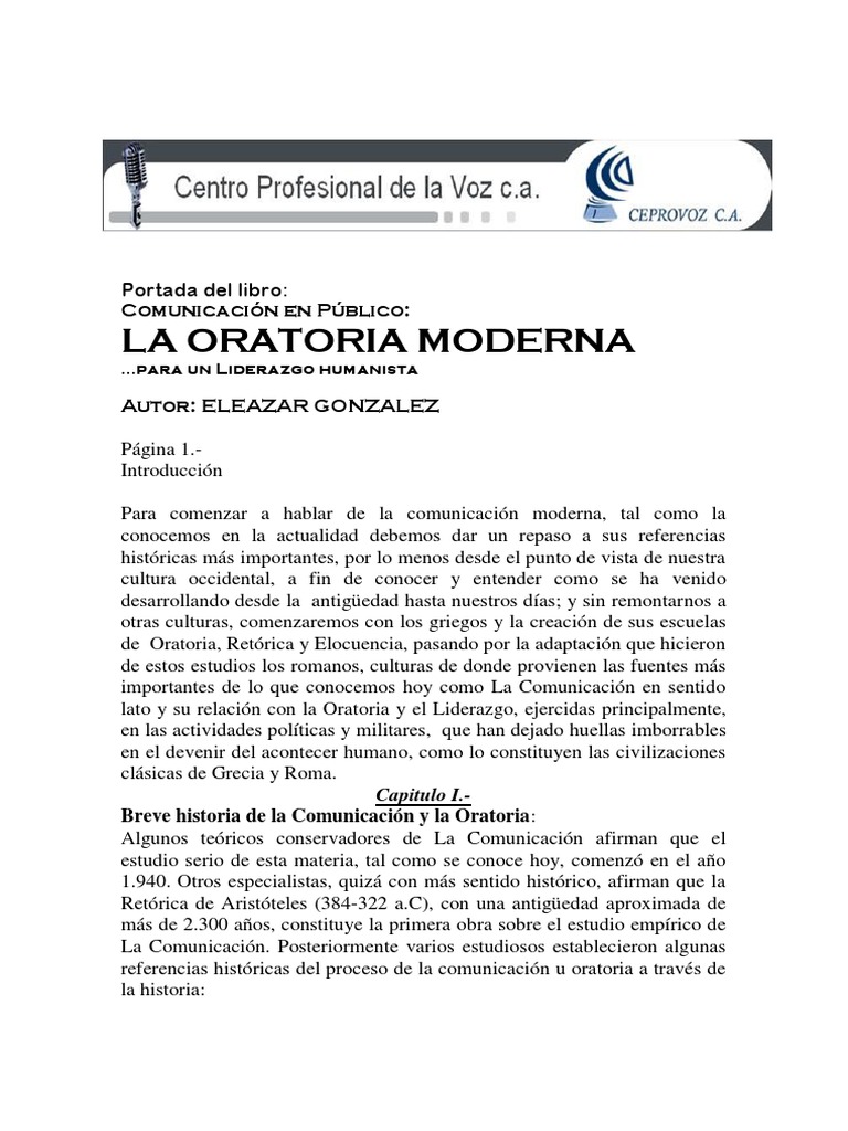 Libro de Oratoria | PDF