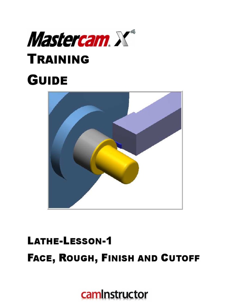 B. Mastercam - Lathe - Lesson | PDF | Machine Tool | Button (Computing)