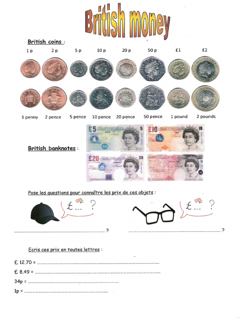 English A2 - British Money | PDF