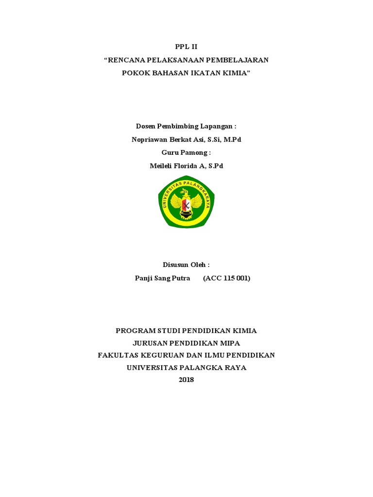 PPL II RPP 5 Ikatan Ion | PDF