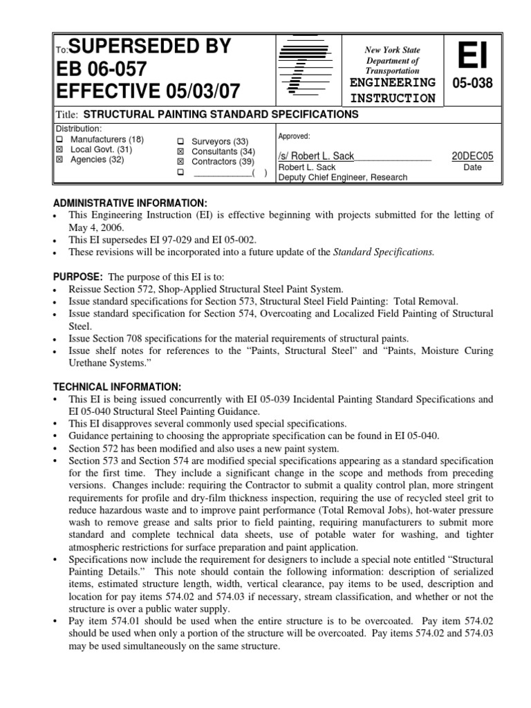 Structural Painting Specifications Update | PDF | Paint | Specification ...