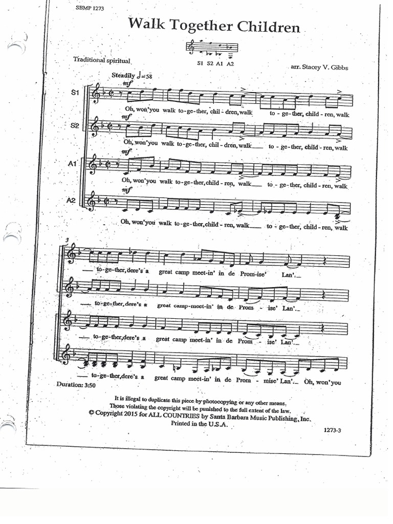 #4 Walk Together Children | PDF