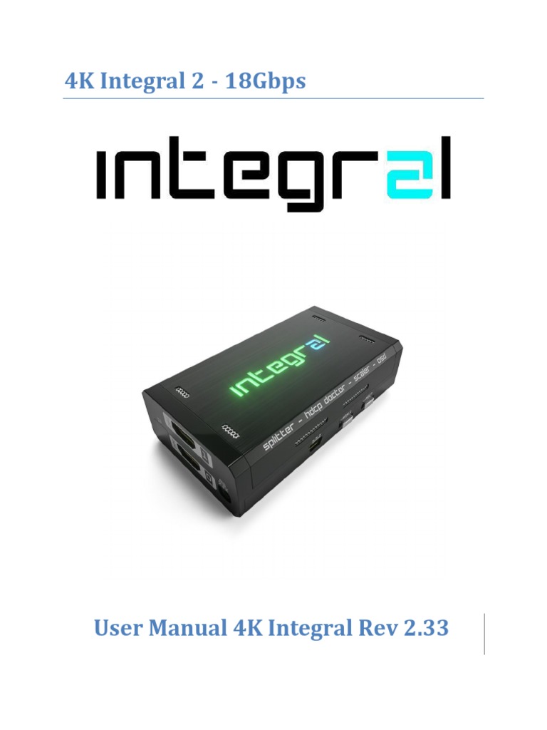 HDfury Integral 2 | PDF