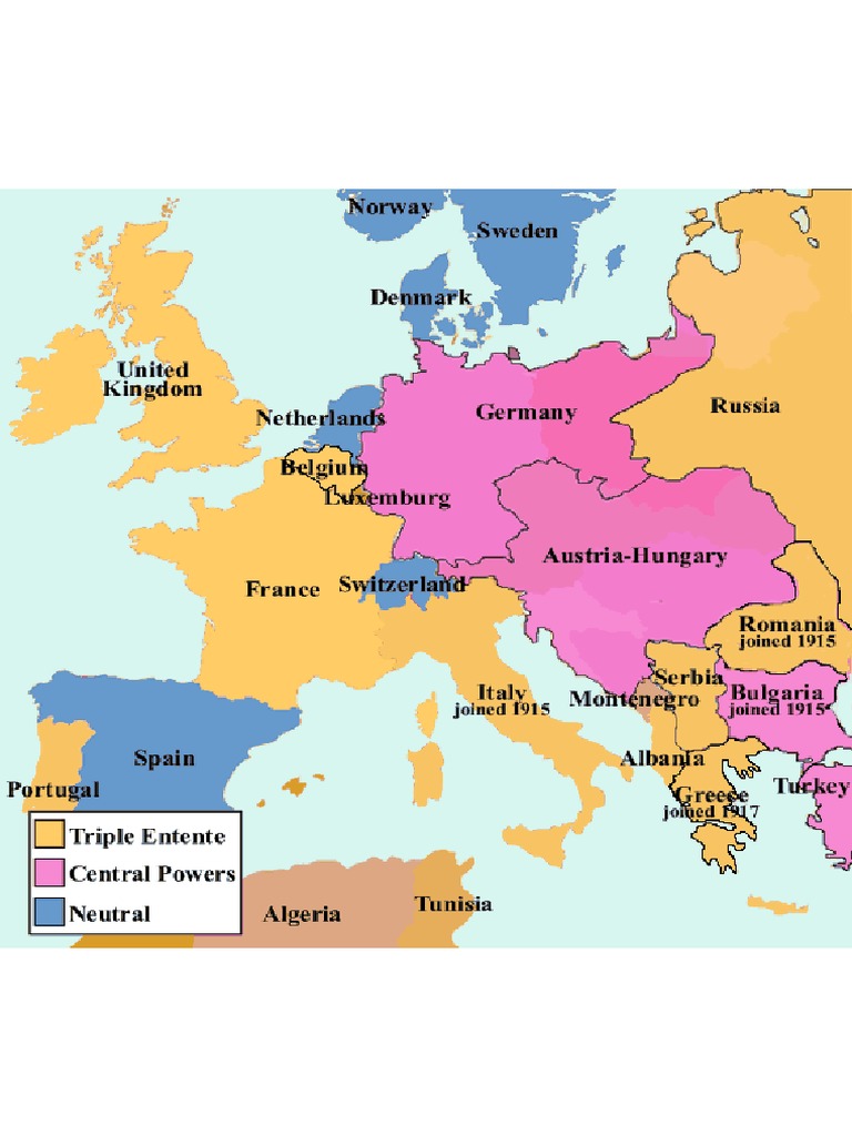 Map of 1ST World War | PDF