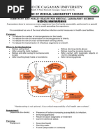 CHECKLIST Medical and Surgical Handwashing | PDF | Hand Washing | Finger