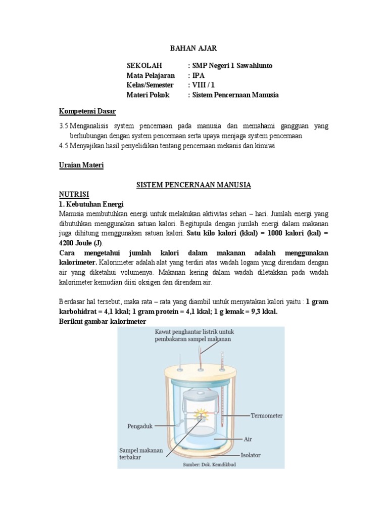 Bahan Ajar BAB 4-5-6 Kelas 8 SMP | PDF