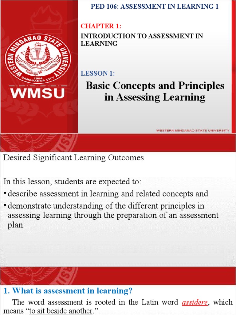 Ped 106 Lesson 1 | PDF