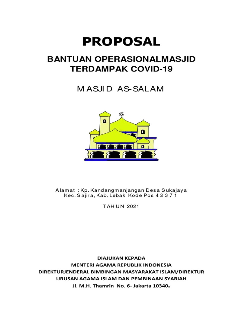 Proposal masjid-AS-SALAM | PDF