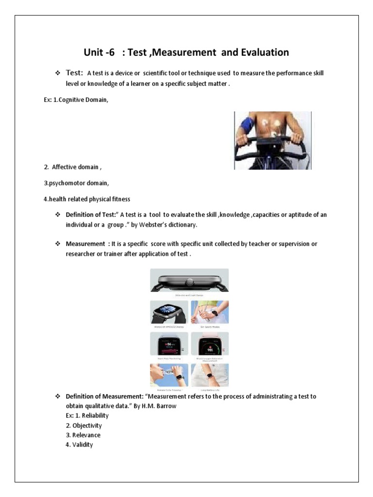 Test, Measurement and Evaluation | PDF