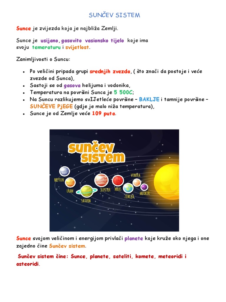 Sunčev Sistem | PDF