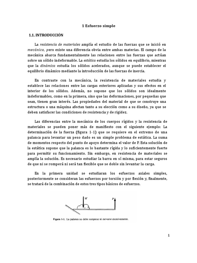 ESFUERZO | PDF | Resistencia de materiales | Esfuerzo cortante