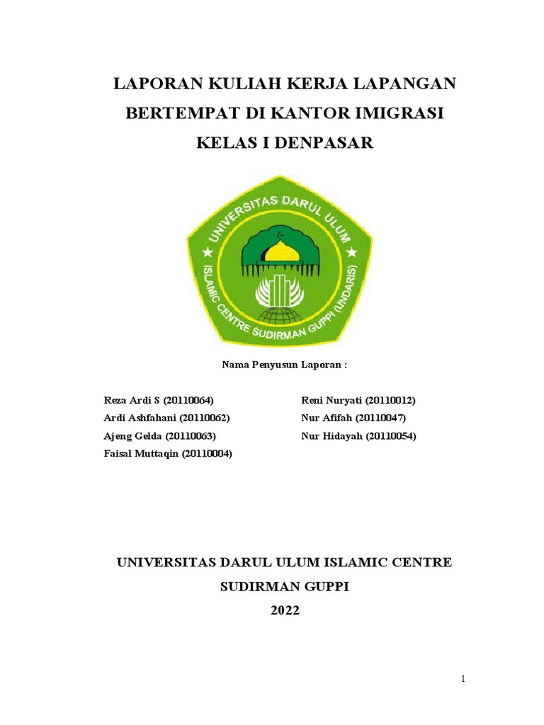 KKL Di Kantor Imigrasi Bali | PDF