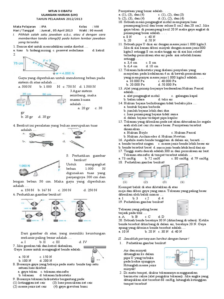 UH PSWT SDRHANA Dan Tekanan | PDF