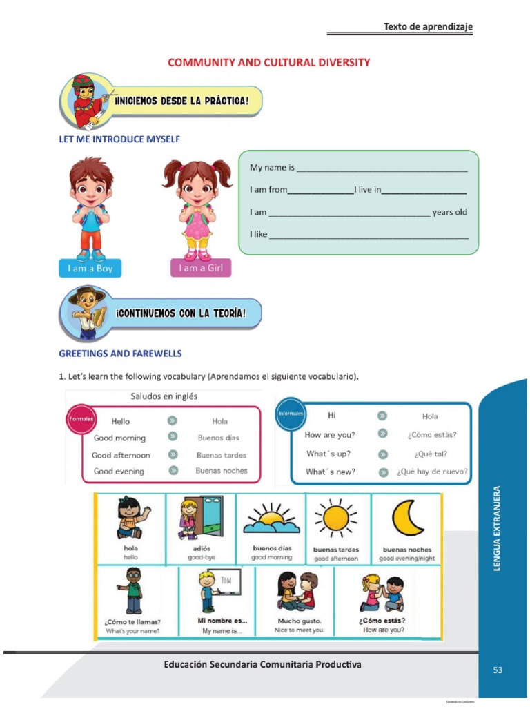 1er Tema de Ingles - 55 | PDF