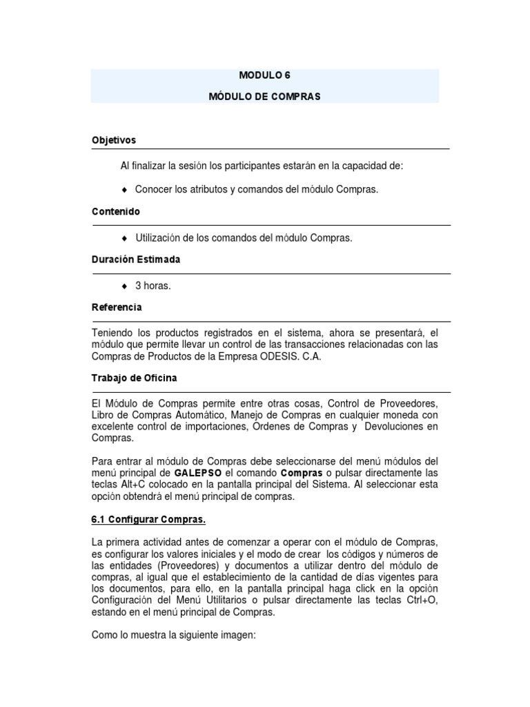 Módulo de Compras: Guía de Uso | PDF | Archivo de computadora | Business
