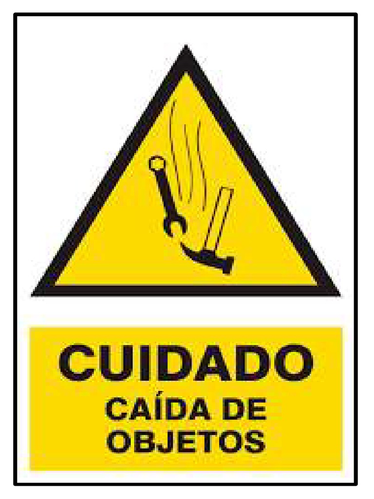 Señaletica Cuidado Caida de Objetos | PDF
