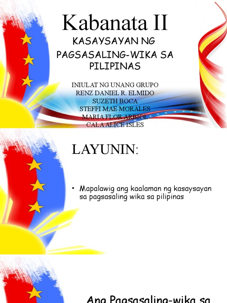 Kabanata II KASAYSAYAN NG PAGSASALING-WIKA SA PILIPINAS | PDF