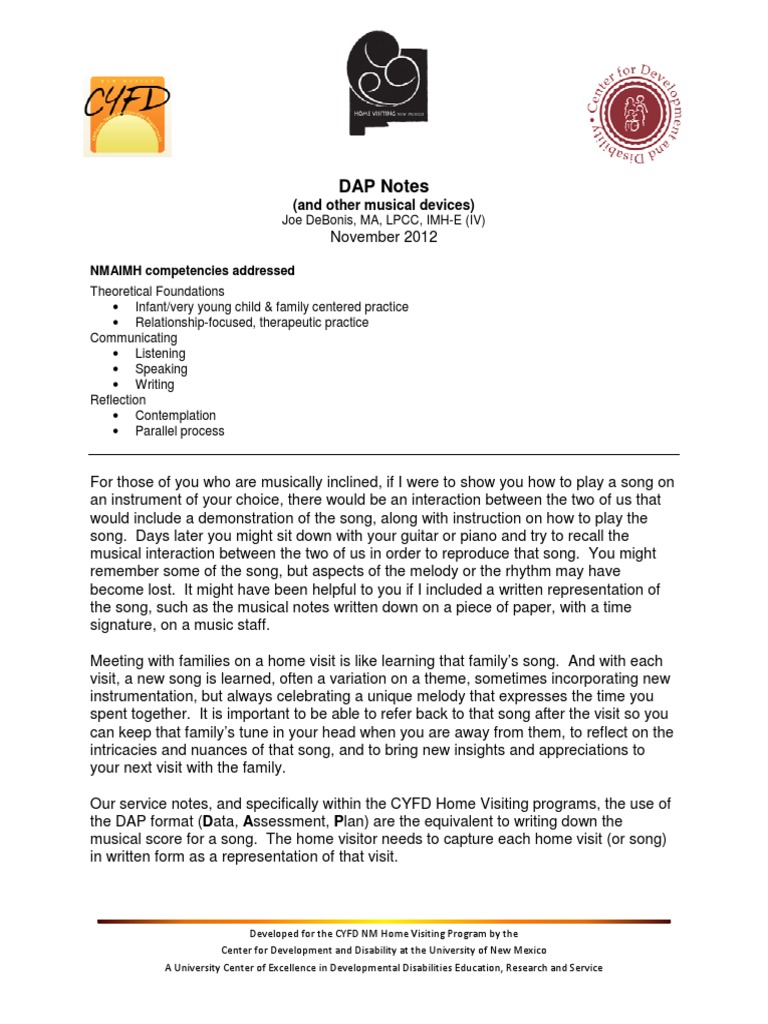 Dap Notes Example | PDF