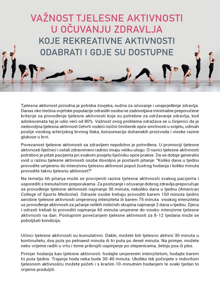 Tjelesna Aktivnost | PDF