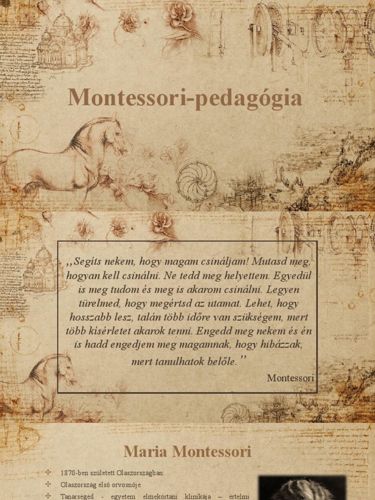 Montessori Pedagógia | PDF