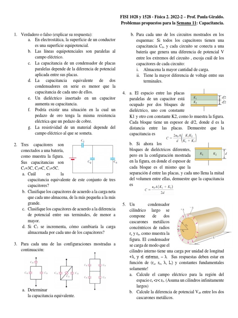 Semana11 Capacitores | PDF
