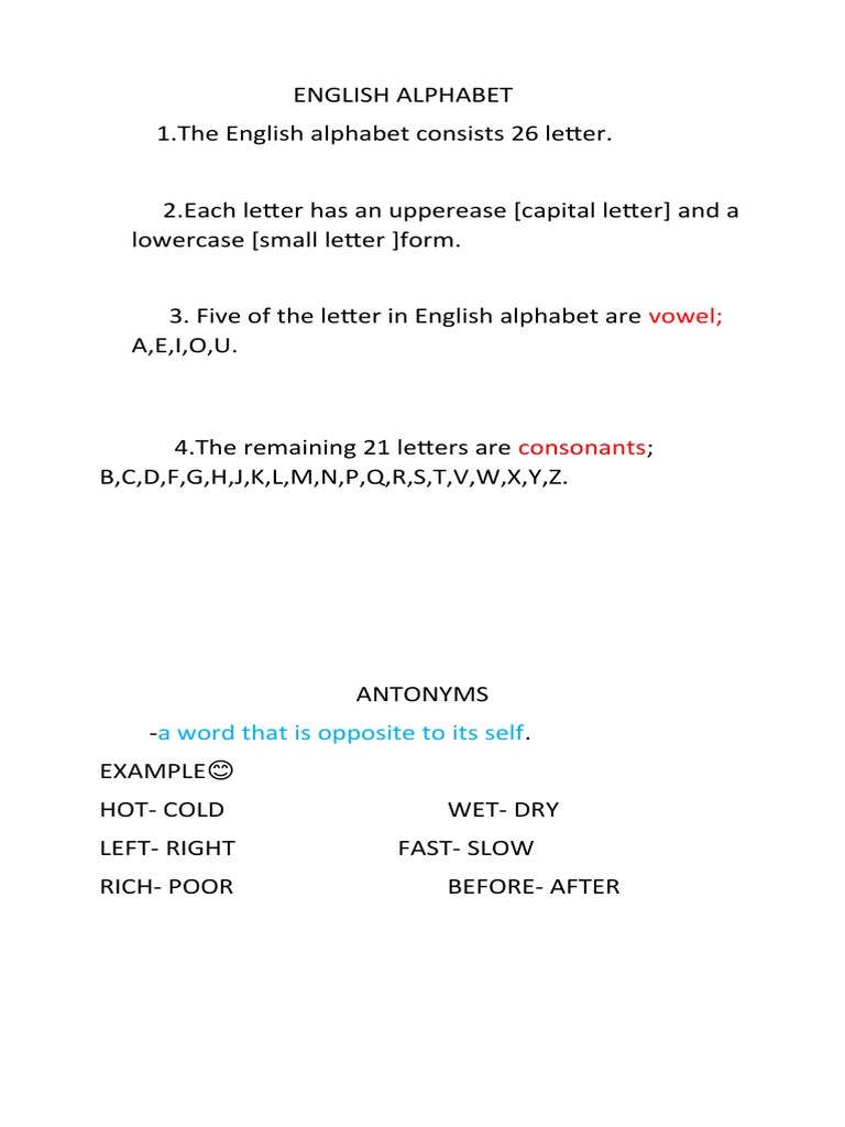 English Alphabet | PDF