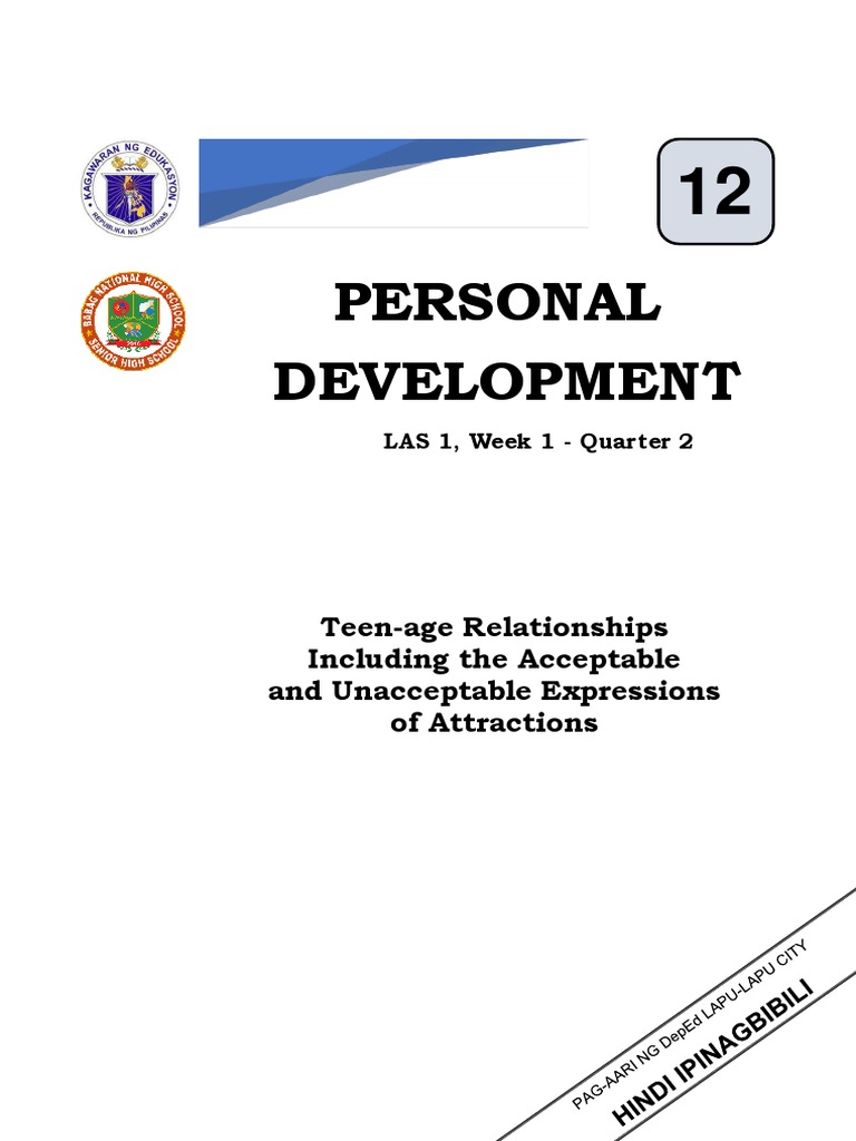 LAS 1 - Per Dev - Teen-Age Relationships | PDF | Love | Intimate ...